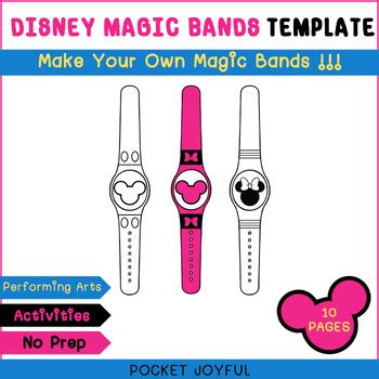 Disney Magic Bands Template Magic Bands By Pocket Joyful Tpt