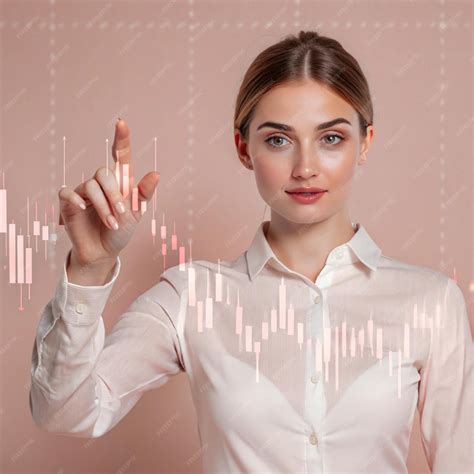 A Woman Is Pointing At A Graph That Says Quot She Is Pointing At A Graph Quot Premium Ai
