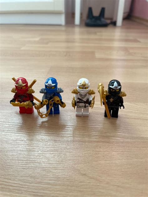 Lego Ninjago Minifigurky Kai Zane Cole Jay Se Zlat Mi Zbran Mi Aukro
