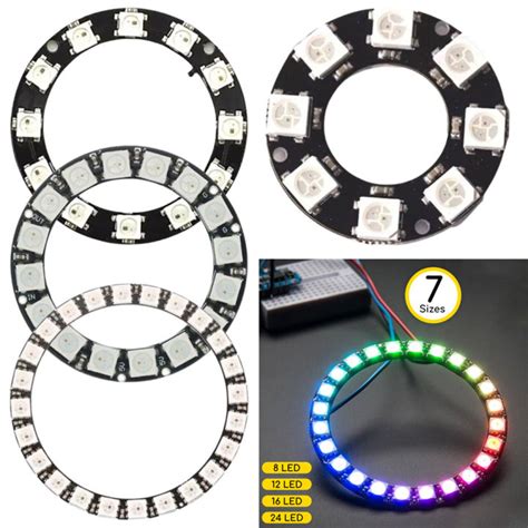 5v Led Ring Individual Addressable Rgb Led Neopixel Ring For Arduino