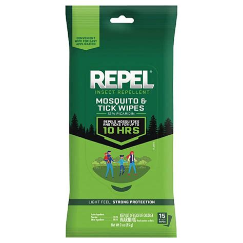 Repel Mosquito And Tick Repellent Wipes