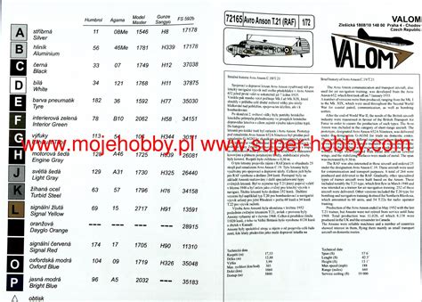 Avro Anson T 21 Valom 72165