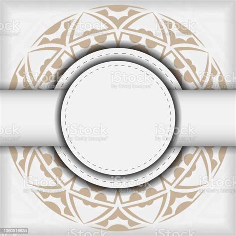 장식이 있는 화이트 컬러의 엽서의 고급스러운 디자인 텍스트 및 추상 패턴에 대한 장소가 있는 벡터 초대 카드입니다 0명에 대한