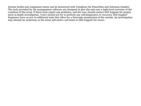 Unisphere For Powermax And Solutions Enabler Dell Powermax Reliability Availability And