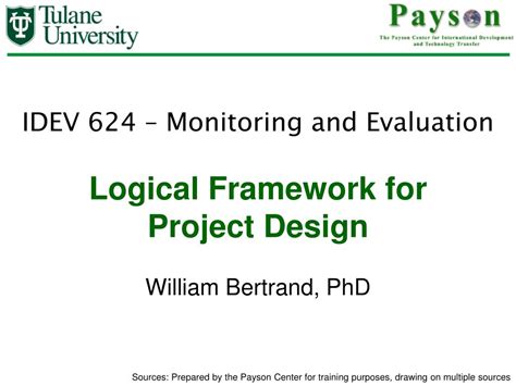 ppt logical framework for project design powerpoint presentation