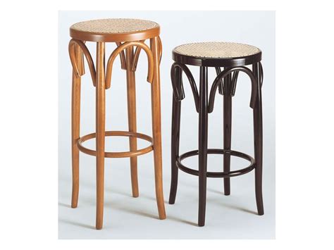 Taburete De Thonet Asiento De Mimbre Redonda De Hoteles Idfdesign