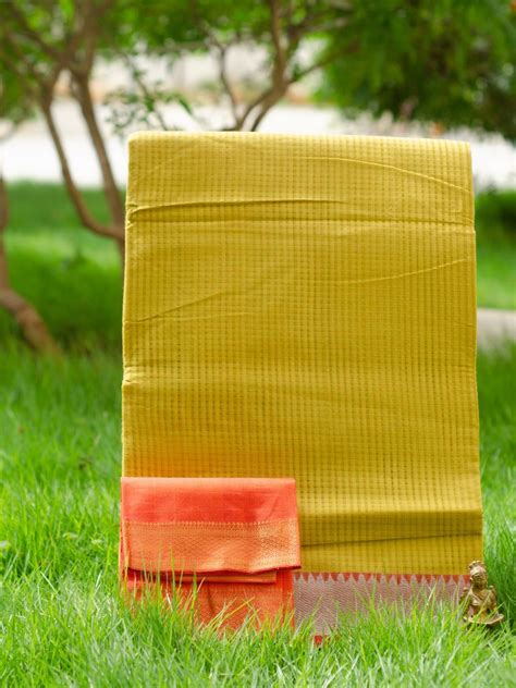 Misted Marigold Missing Checks Mangalgiri Hashtagazhagi