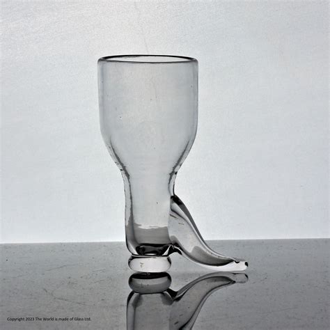 Georgian Small Boot Dram Glass The World Is Made Of Glass