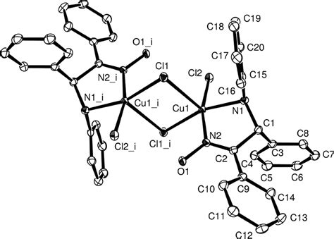 The Molecular Structure Of I Showing The Atomic Numbering Scheme