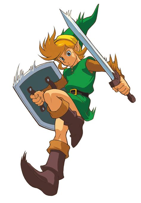 Link Leaping Down Gba Art The Legend Of Zelda A Link To The Past