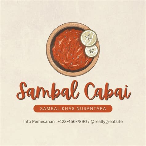 Gratis Contoh Label Makanan Keren Canva