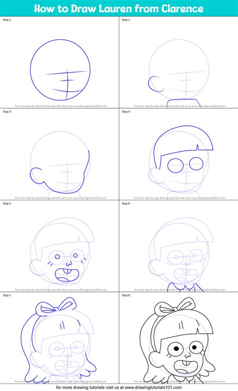 How To Draw Lauren From Clarence Clarence Step By Step DrawingTutorials101 Com