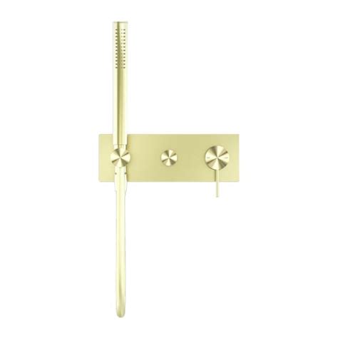 Nero Mecca Shower Mixer Divertor System Brushed Gold — The Blue Space