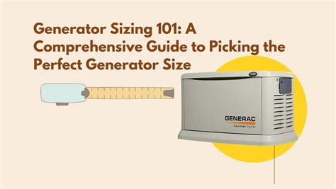 Generator Sizing 101: A Comprehensive Guide The Perfect, 51% OFF