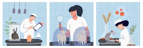 Cloning Genetics Square Compositions 28705395 Vector Art At Vecteezy