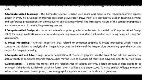 Lecture 1 Introduction Of Computer Graphics Youtube