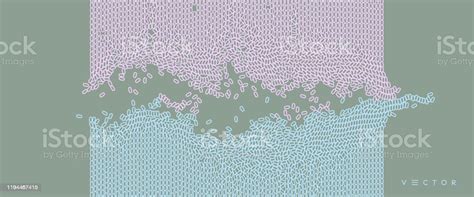 Irregular Array Or Matrix Of Random Ovals Background Breaking Down Into