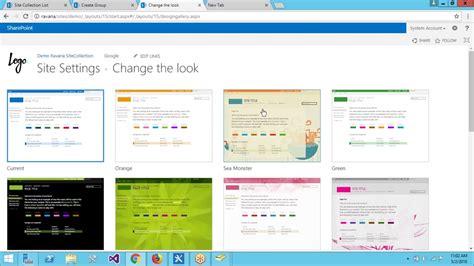 Site Settings And Look And Feel In Sharepoint 2013 Youtube