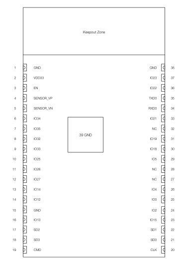 Odule Esp32 Wroom De 32 Pulgadasesp32 Wrover Esp32 Wroom 32d 32u Buy