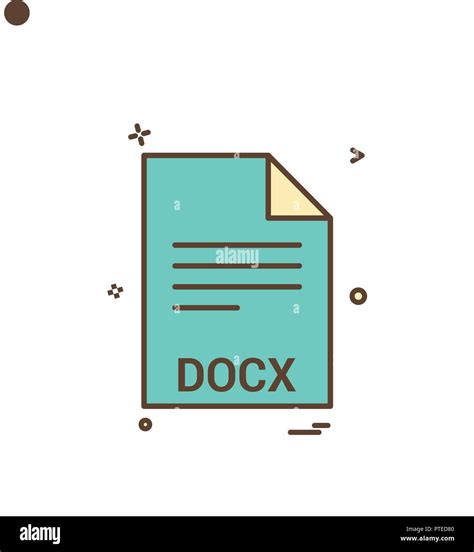 Docx File File Extension File Format Icon Vector Design Stock Vector Image And Art Alamy