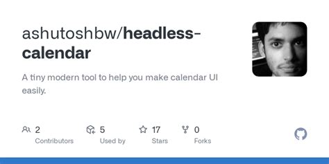 Ashutosh Biswas On Linkedin Github Ashutoshbwheadless Calendar A Tiny Modern Tool To Help