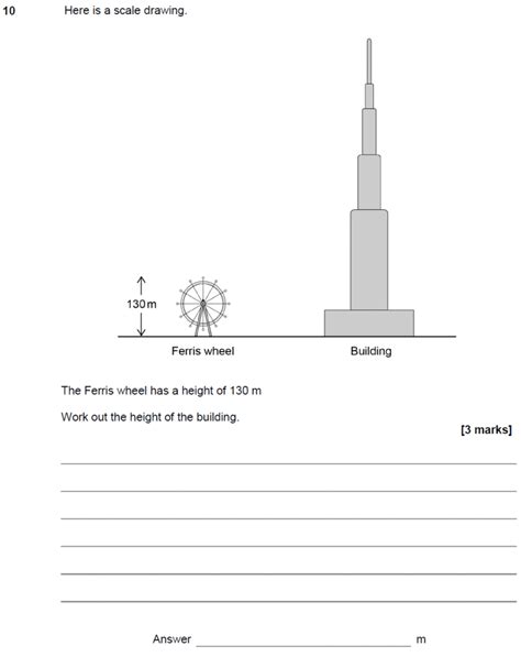 Gcse 9 1 Maths Scale Diagrams And Maps Past Paper Questions Pi Academy