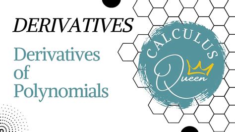 CALCULUS DERIVATIVES OF POLYNOMIALS YouTube