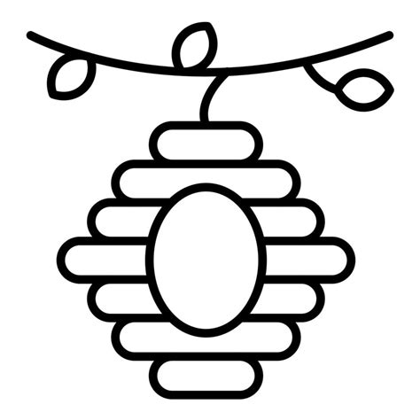 Bee Hive Line Icon 14809738 Vector Art At Vecteezy
