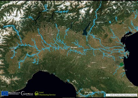 Po River Map Scenic Tours Of Italy Towns And Cities Along The River