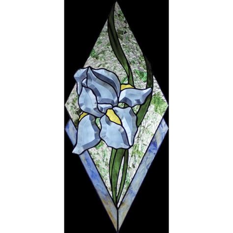 Blue Iris Bevel Cluster Tilts Left Special Order Colored