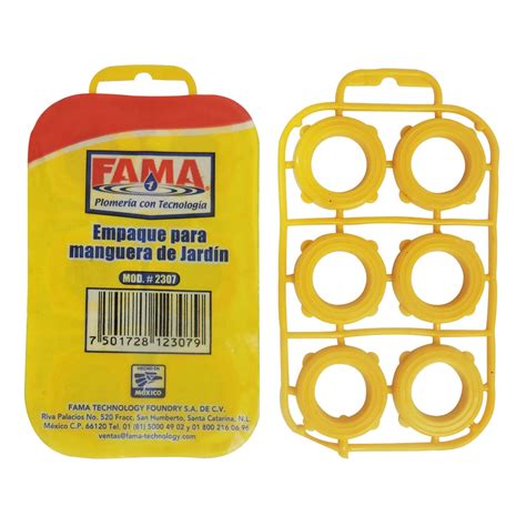 Empaque Para Manguera Jardín Con 6 Pzas 2307 Fama Ferretera La Fama