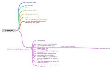 Developer Coggle Diagram