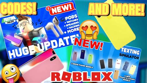 ALL WORKING CODES IN TEXTING SIMULATOR Roblox YouTube