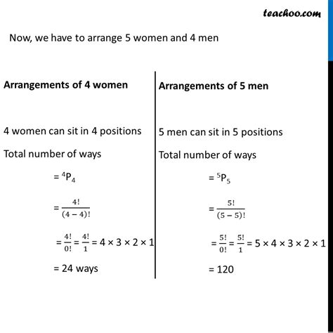 Misc 9 It Is Required To Seat 5 Men And 4 Women In A Row