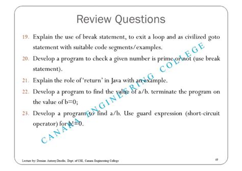 Control Statements In Java Ppt