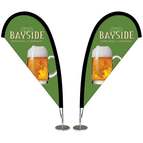 Double Sided Desktop Teardrop Banner