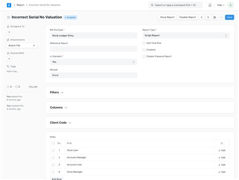 Reports On Incorrect Data Report Are Wrong Linked V Issue Frappe Erpnext