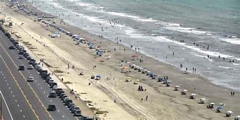 Babes Beach Live Webcam Galveston Texas Usa