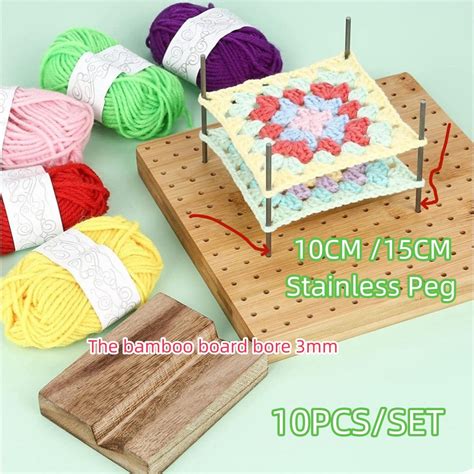 10pcsset Stainless Peg For Crochet Blocking Board 10cm15cm Stainless