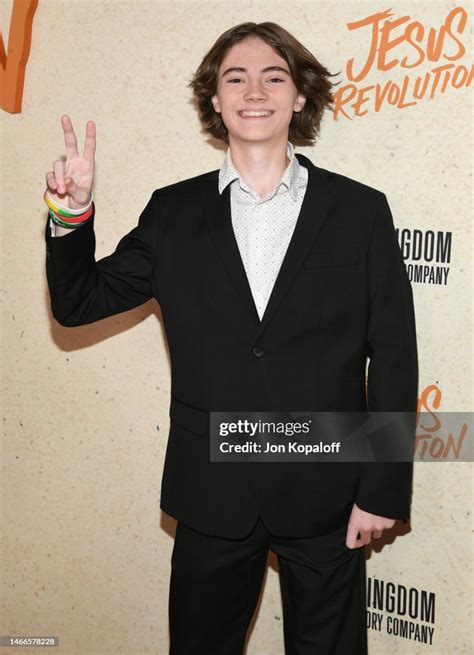 Jackson Robert Scott Attends Jesus Revolution Los Angeles Premiere