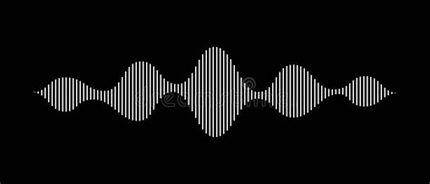 Sound Linear Wave On Dark Background Ai Voice Assistant Visualization