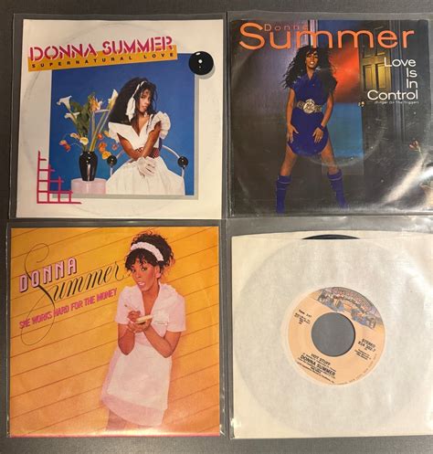 Donna Summer 4 Vinyl Singlar Hot Stuff Sh Köp På Tradera