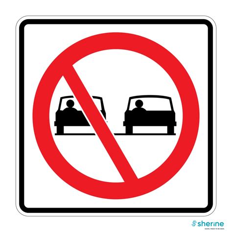 Do Not Pass Traffic Signs Regulatory Sherine Industries