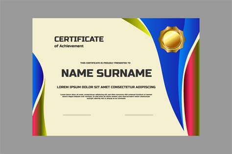Certificate Template With Texture Modern Vibrant 3478391