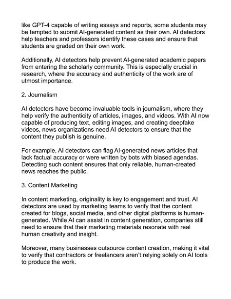 Ai Detector How Do Ai Detectors Work Pattern Recognition Pdf