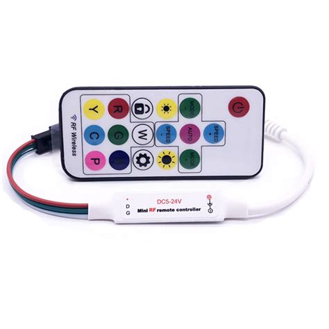 Sp002e 3key Mini Controller For Addressable Pixel Led Strip Ws2811
