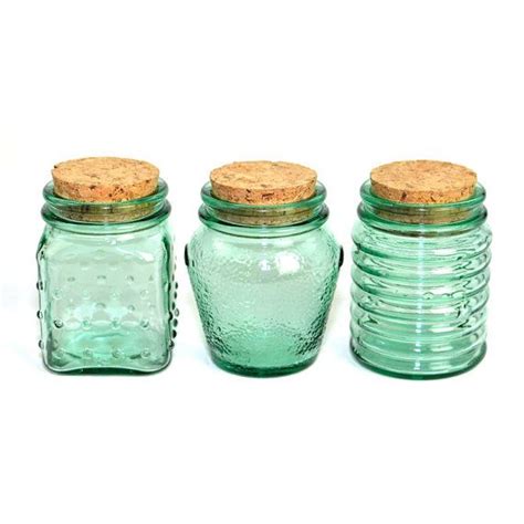 Stunning Emerald Green Glass Jars Perfect For Decoration Or Storage