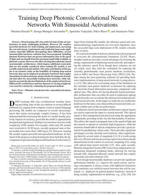 Pdf Training Deep Photonic Convolutional Neural Networks With Dokumentips