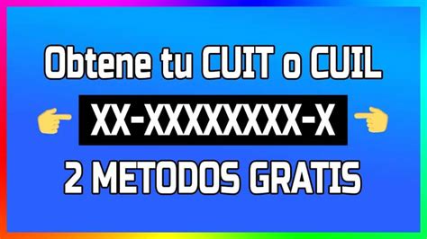 Como Sacar Mi Cuil O Cuit 2 MÉtodos Aprende Tutoriales