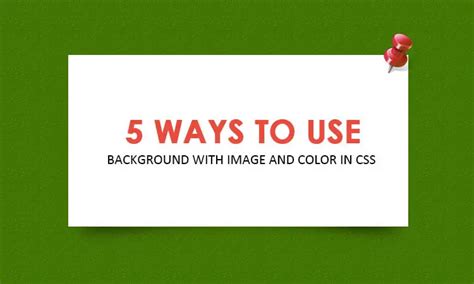 Ways To Use Background Image And Color Together In Css FrontEnd Resource